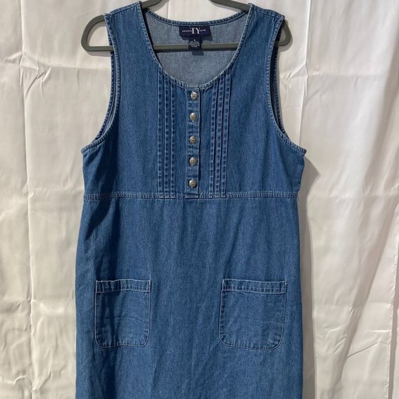 Original TY Wear | Dresses | Vintage Original Ty Wear Jean Button Dress ...